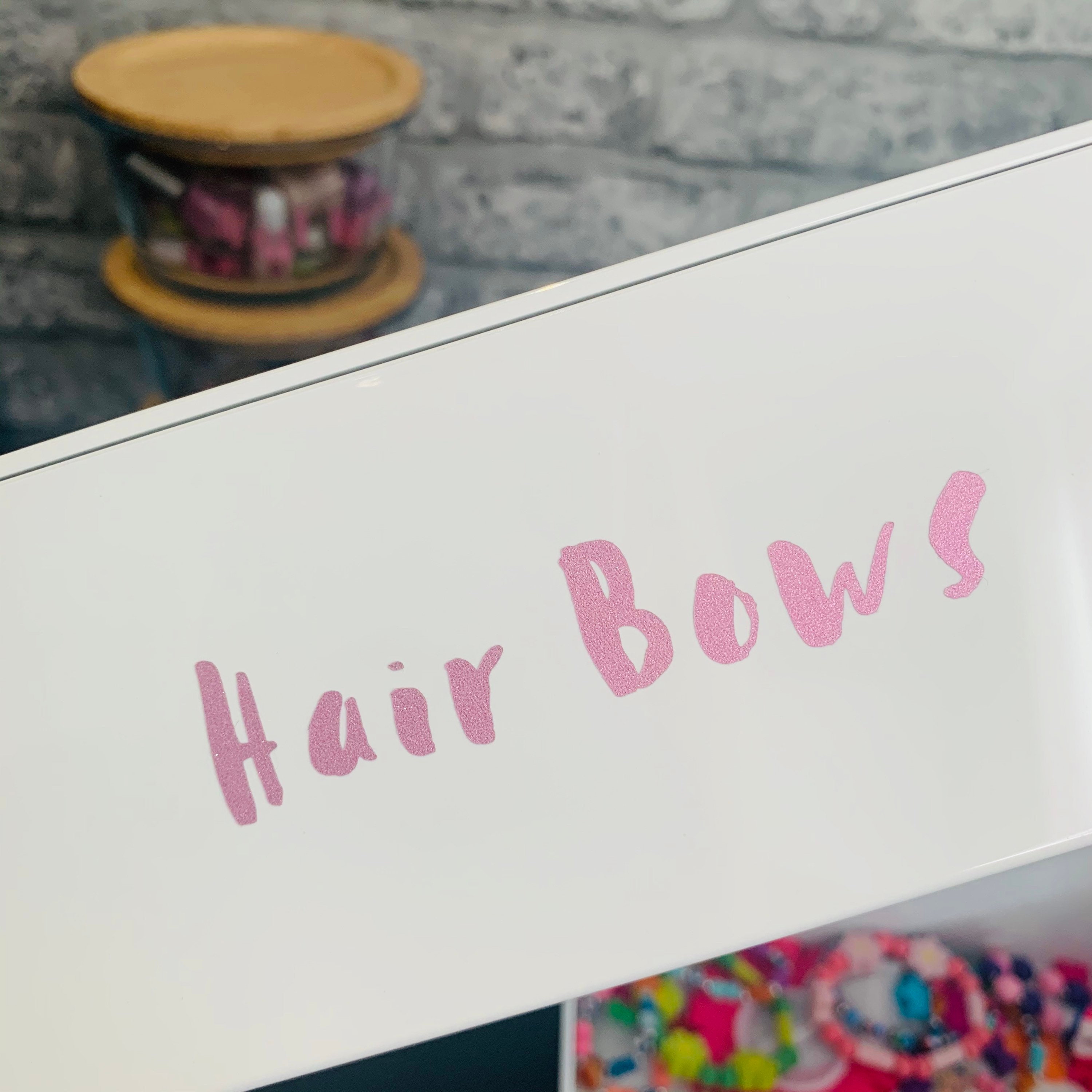 Girls Accessories Labels Hair Clip Storage Jewellery Box | Etsy