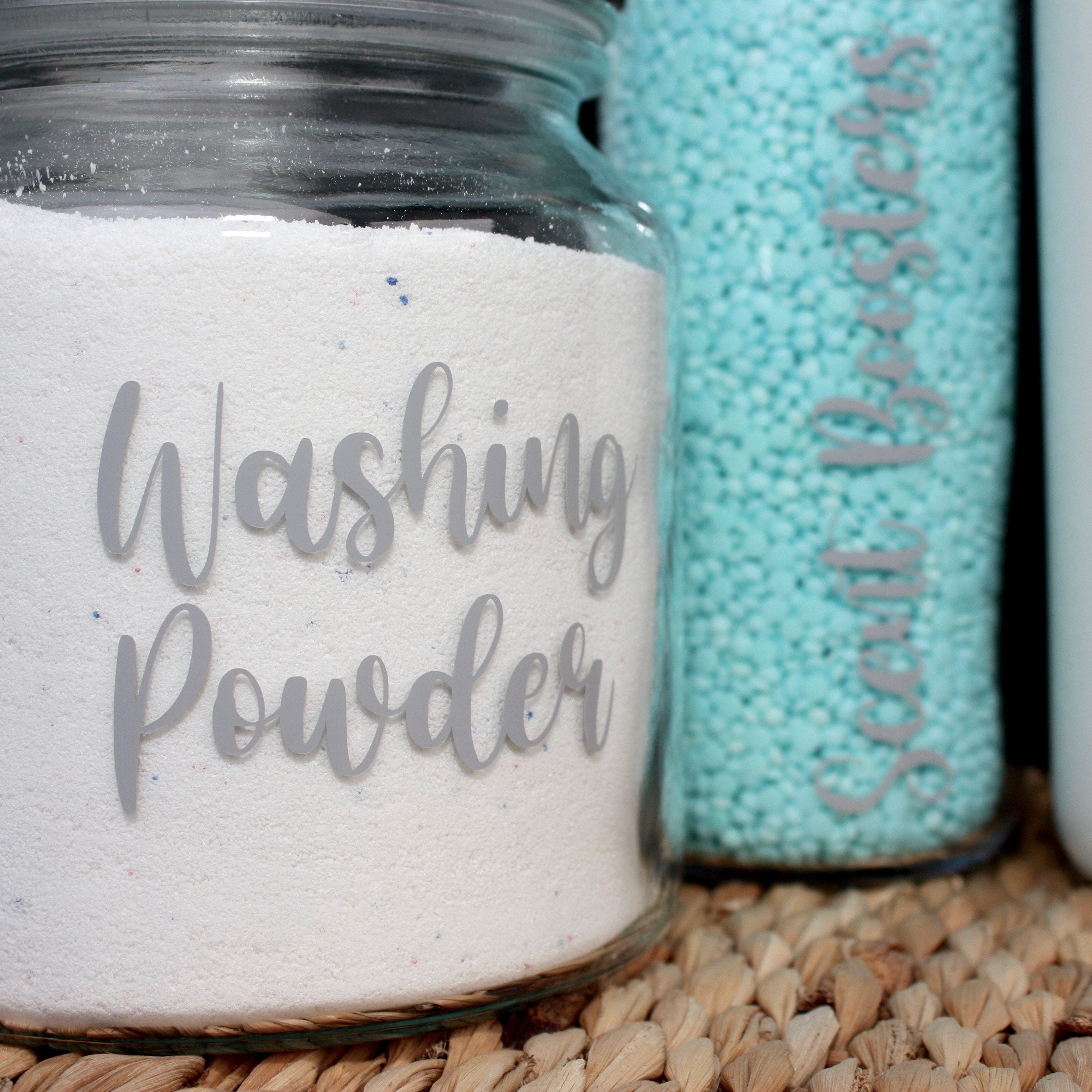 Laundry Room Labels Utility Decals Washing Powder Fabric | Etsy UK