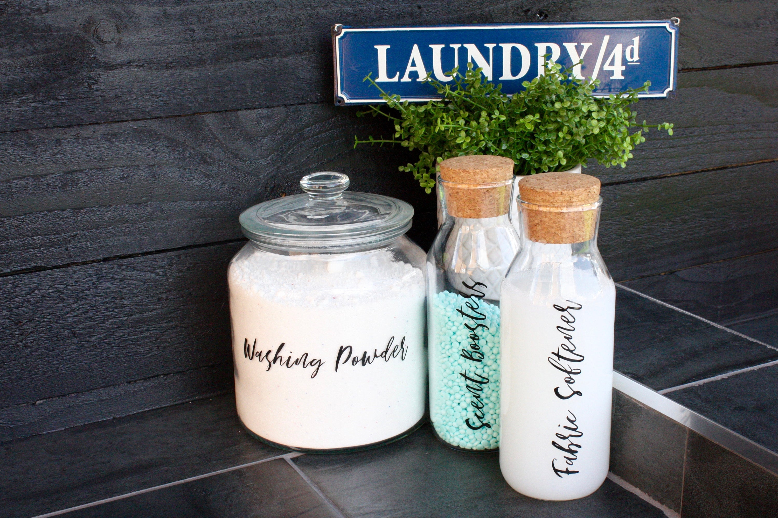 Laundry Room Labels - Utility Decals - Washing Powder, Fabric Softener ...