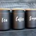 Tea, Coffee, Sugar Storage Jar Labels - Hot Drink Decals - Pantry ...