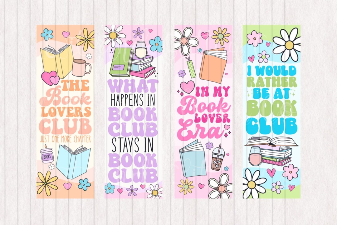Book Lovers Club Book Club Books Lover Era Bookish Bookmarks Digital ...