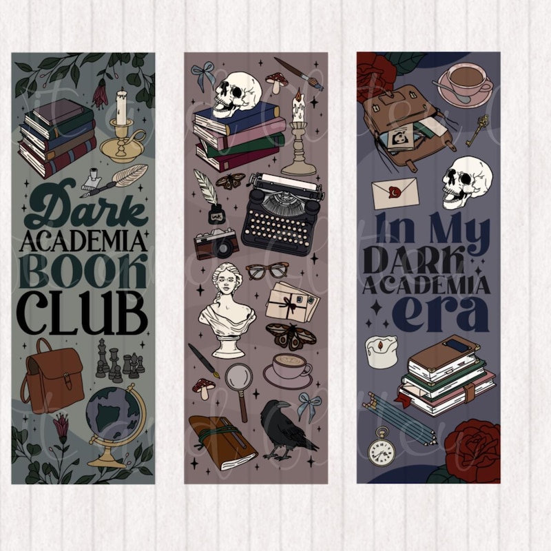 Dark Academia Bookmark - Etsy