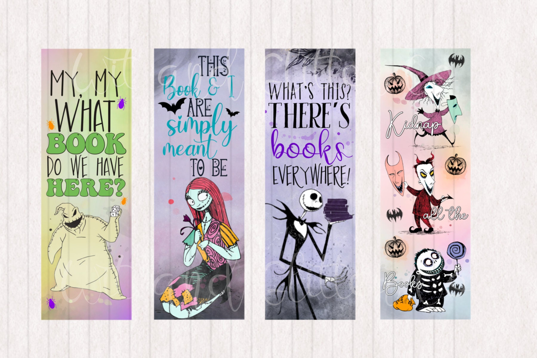 TNBC Jack & Sally Bookmarks: Spooky Halloween Reader (digital Printable ...