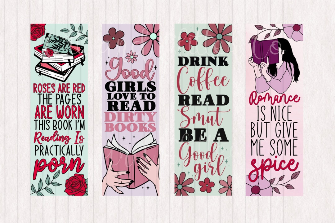 Good Girls Spicy Romance Reader Bookmarks Digital Printable Bookmarks ...