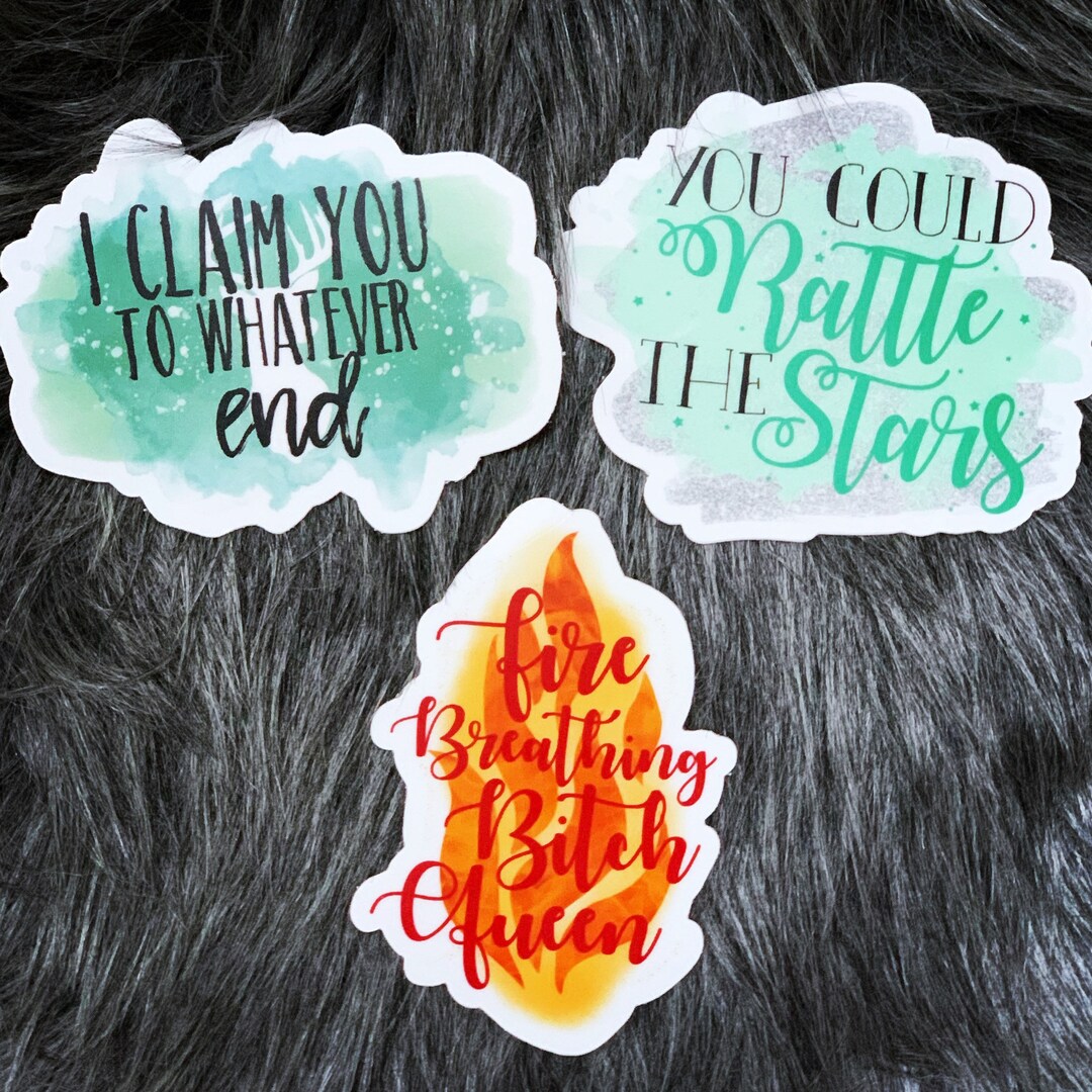 Throne of Glass Inspired Waterproof Stickers (3") - Etsy