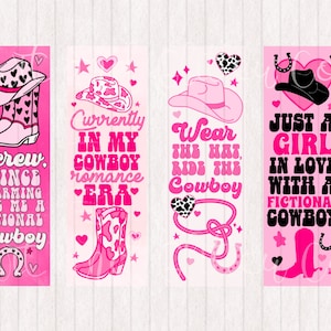 Cowboy Romance Bookmarks: Fictional Cowboy Era (digital Printable) - Etsy