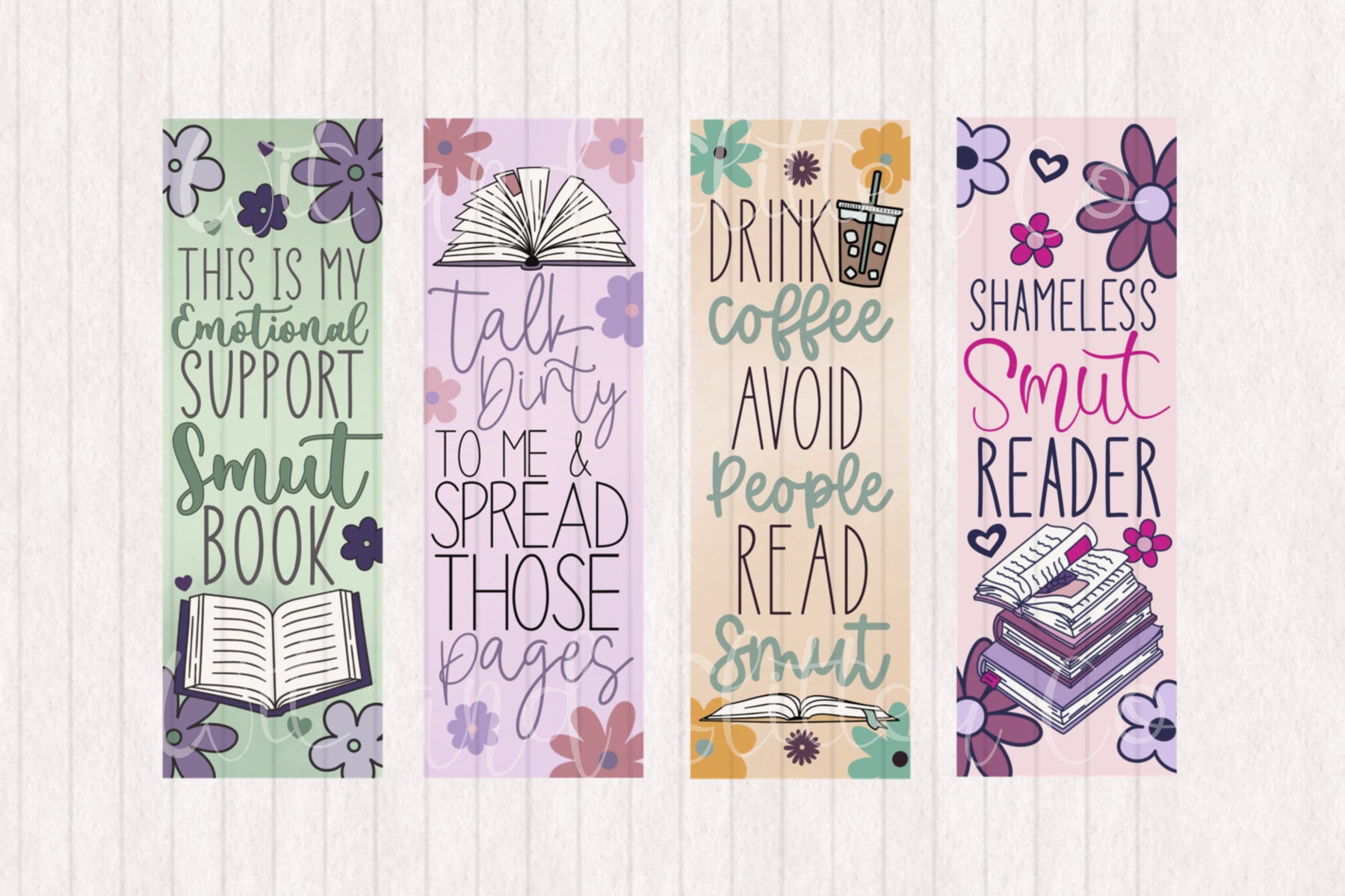 Emotional Support Smut Book Talk Dirty to Me Smutty and Spicy Bookmarks ...