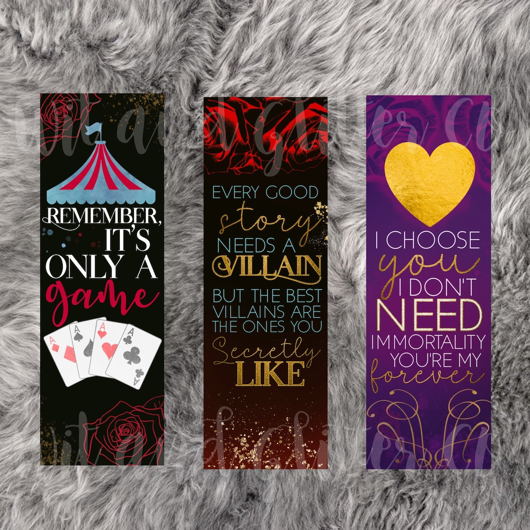 YA Fantasy Romantasy Magic Bookmark Set or Single Bookmarks Book Lovers ...