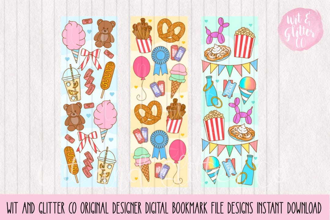 Summer Carnival State Fair Collage Cotton Candy Churros Corn Dogs ...