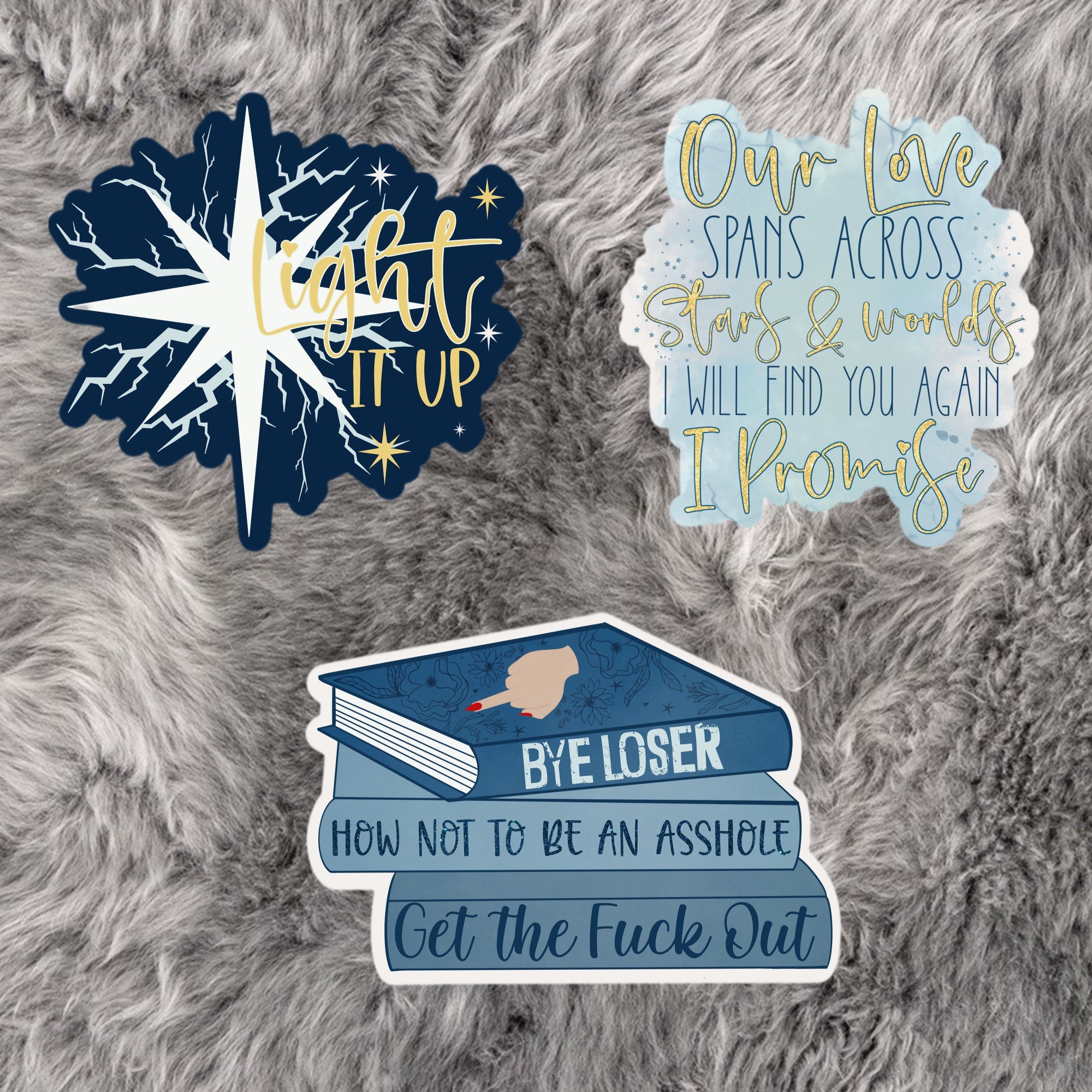 Our Love Spans Across Stars Bye Loser Light It up House of | Etsy