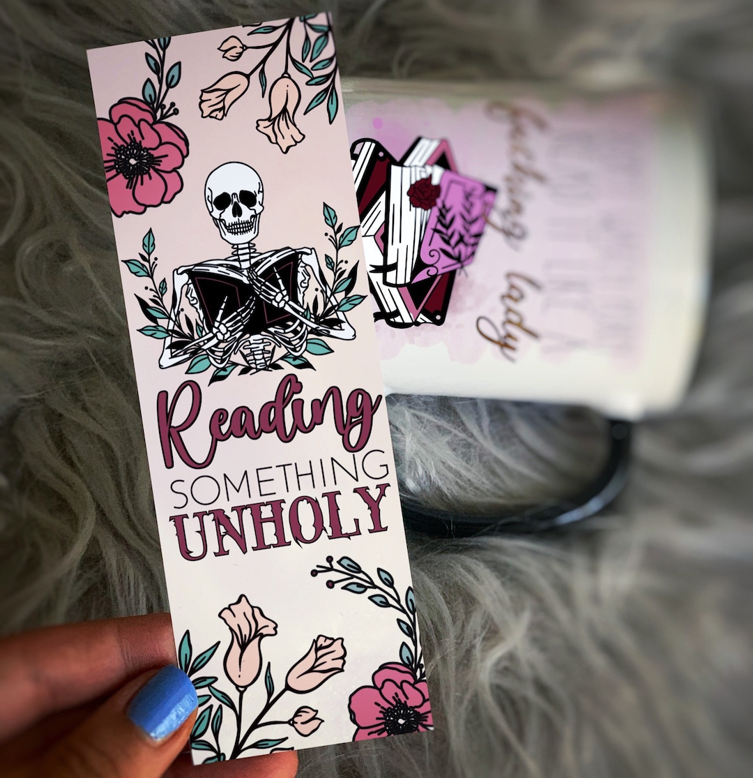 Reading Something Unholy | Spicy Book Reader Bookmark - Etsy
