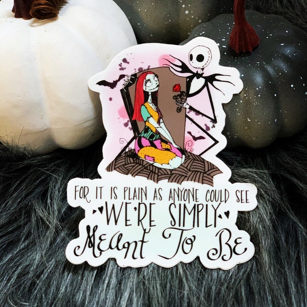 Jack and Sally Vinyl Decals - Etsy