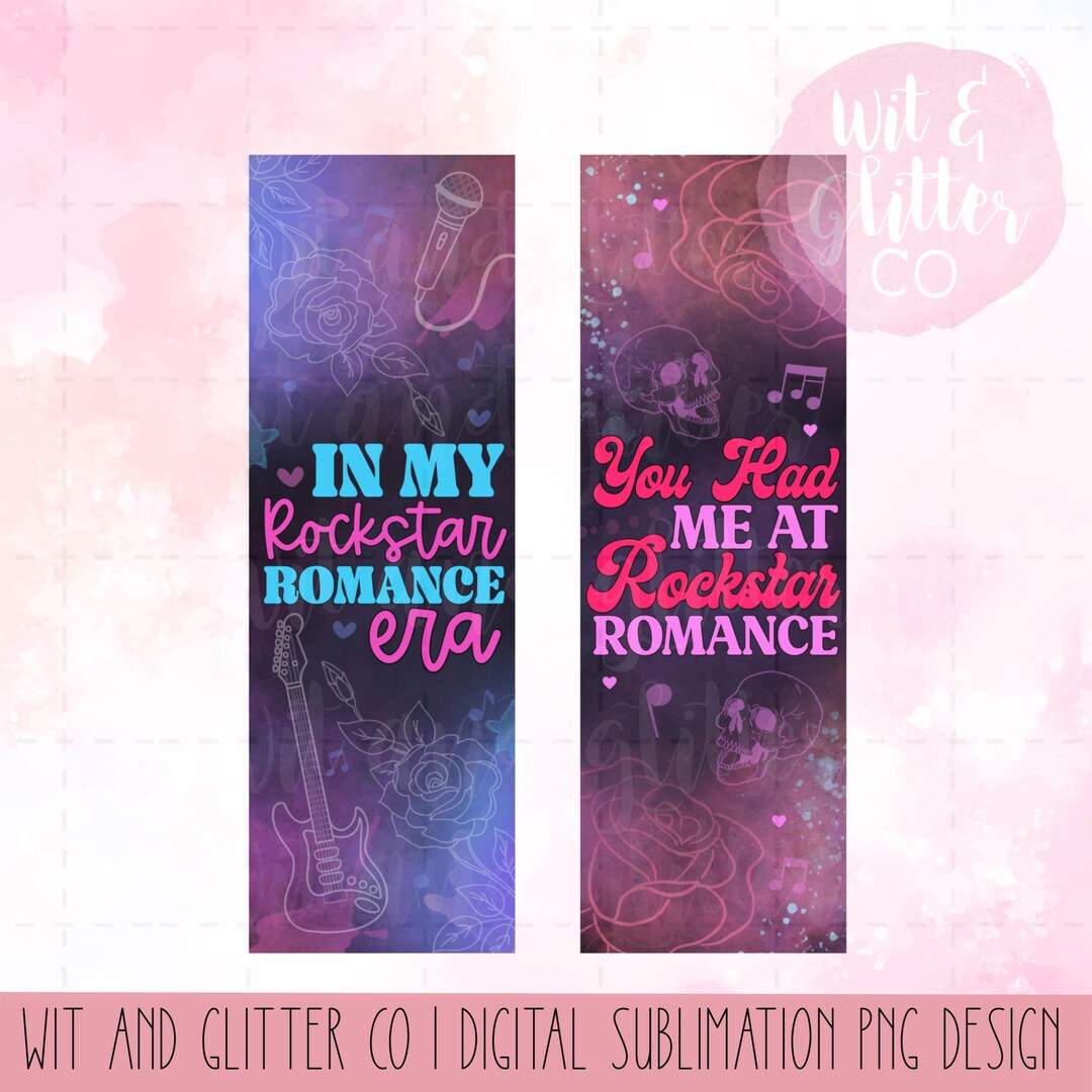 In My Rockstar Romance Era Musical Romance Books Bookmark Digital ...