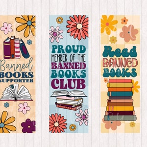 Banned Books Reader Bookmarks: Printable Digital Download - Etsy