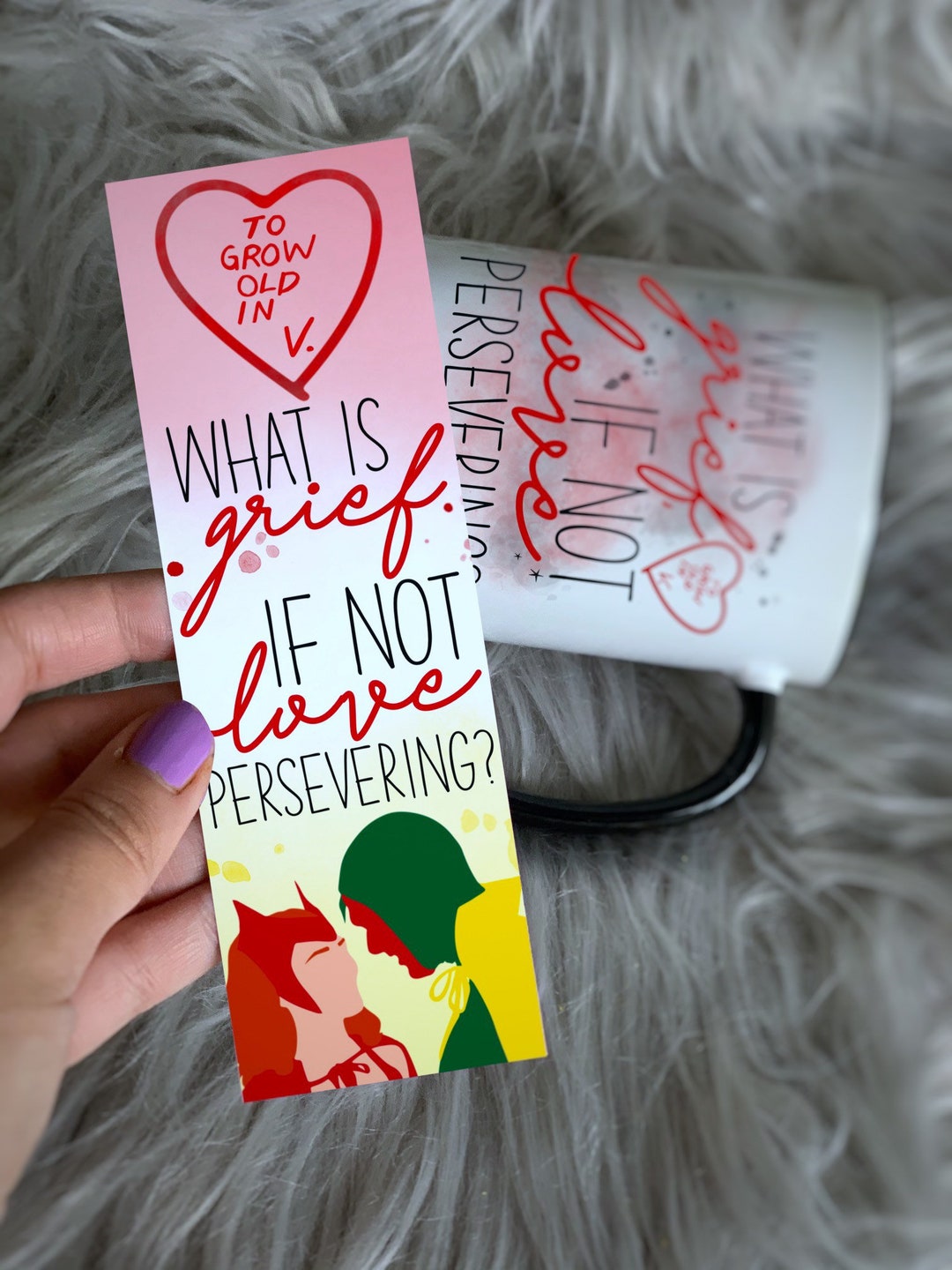What is Grief If Not Love Persevering? | Wanda and Vision Bookmark - Etsy