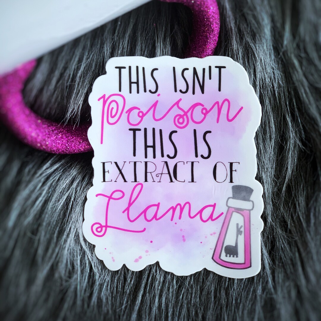 Yzma Extract of Llama Vinyl Laptop Water Bottle Car Sticker - Etsy