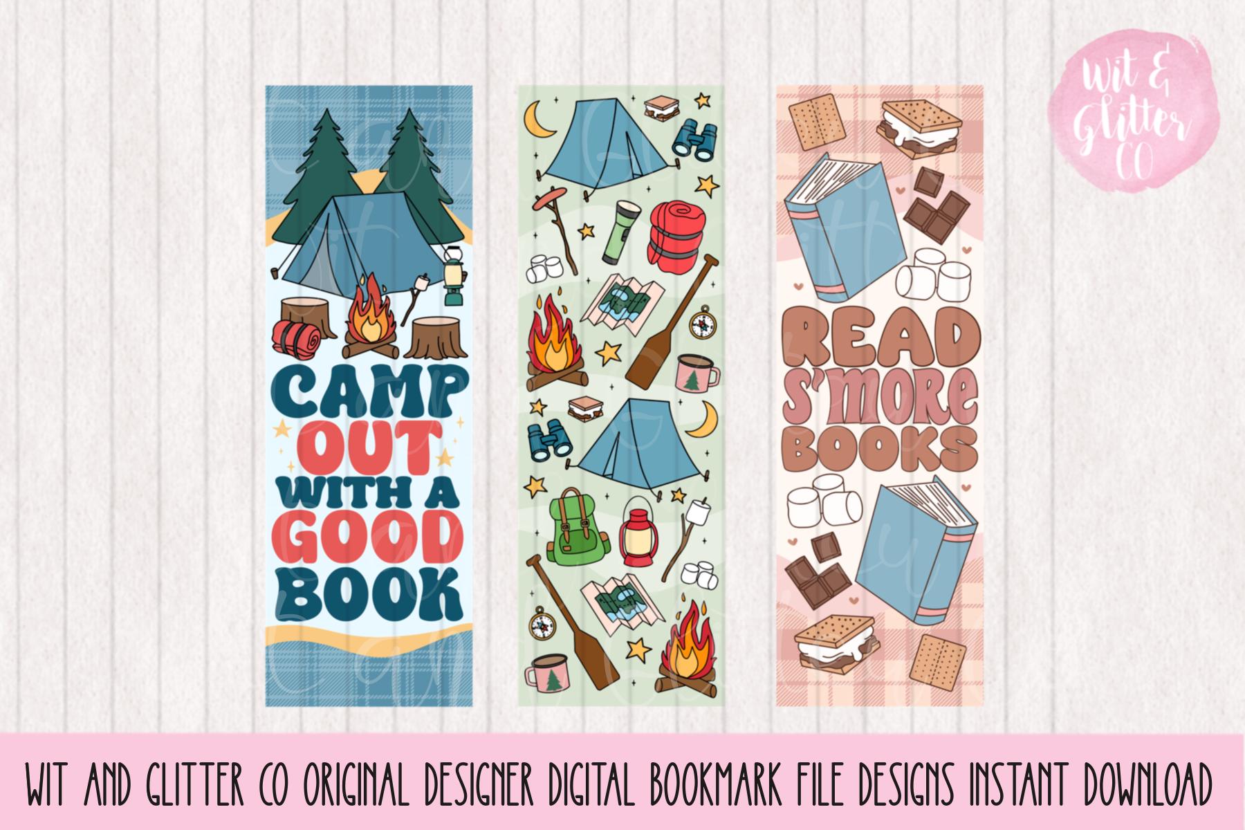 Camping Bookmarks: Summer Camp Theme Collage (digital Printable) - Etsy