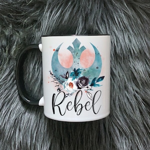 Rebel Floral Mug - Etsy