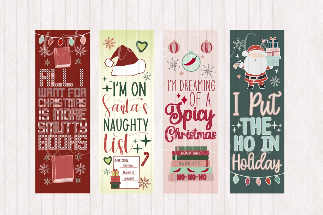 Spicy Holiday Bookmarks: Smutty Christmas Reader (digital Printable) - Etsy