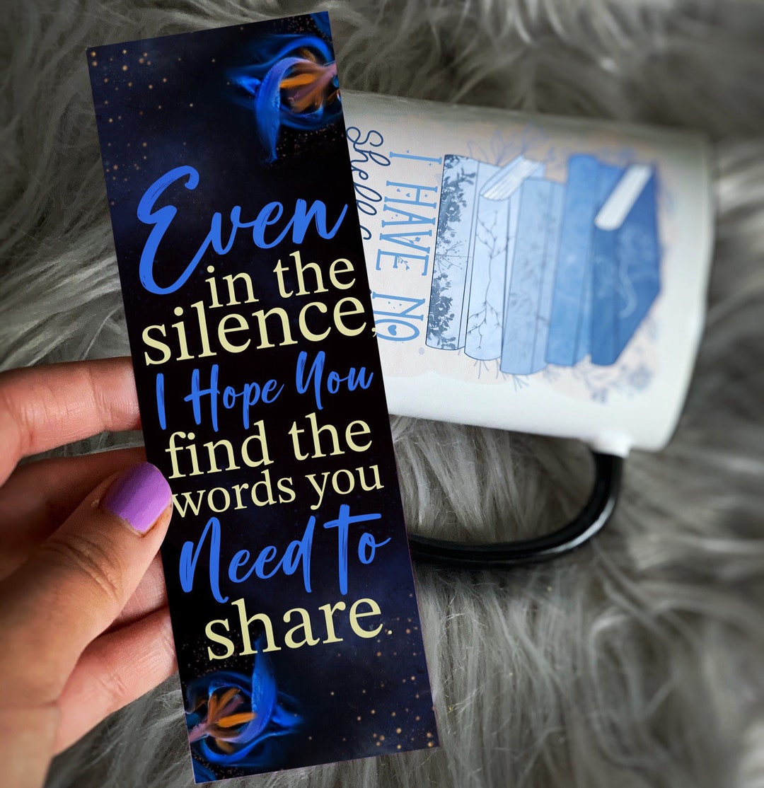 Even in the Silence | Divine Rivals Bookmark - Etsy