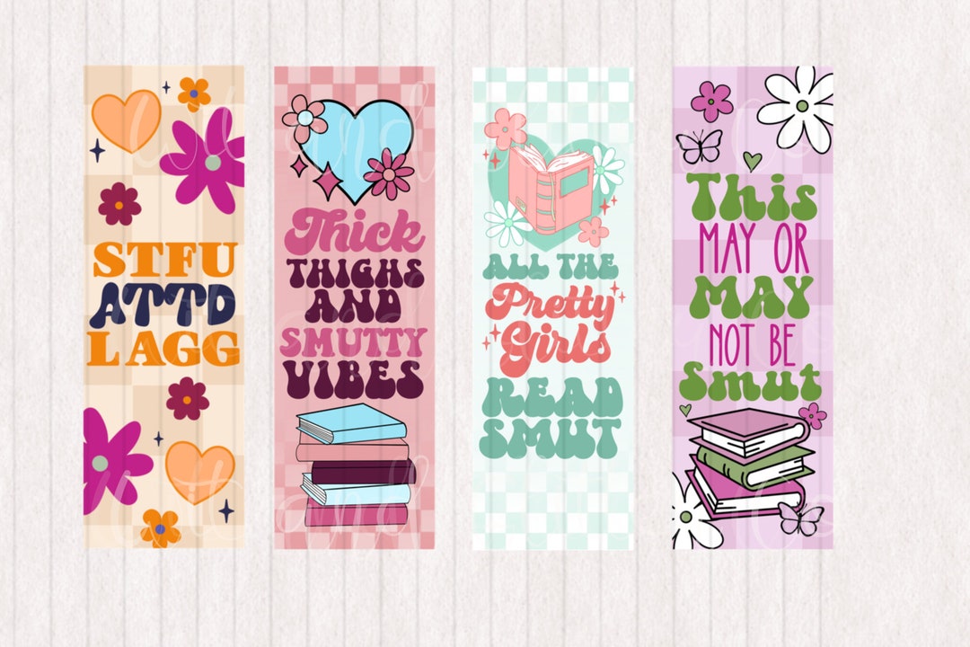 Thick Thighs & Smutty Vibes | Pretty Girls Read Smut Spicy Bookmarks ...