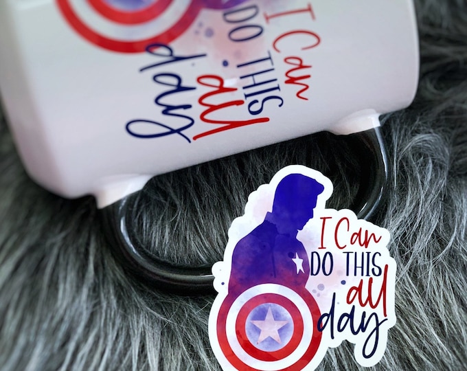 Captain America Winter Soldier Inspired Vinyl Sticker Decal, Marvel Fan ...