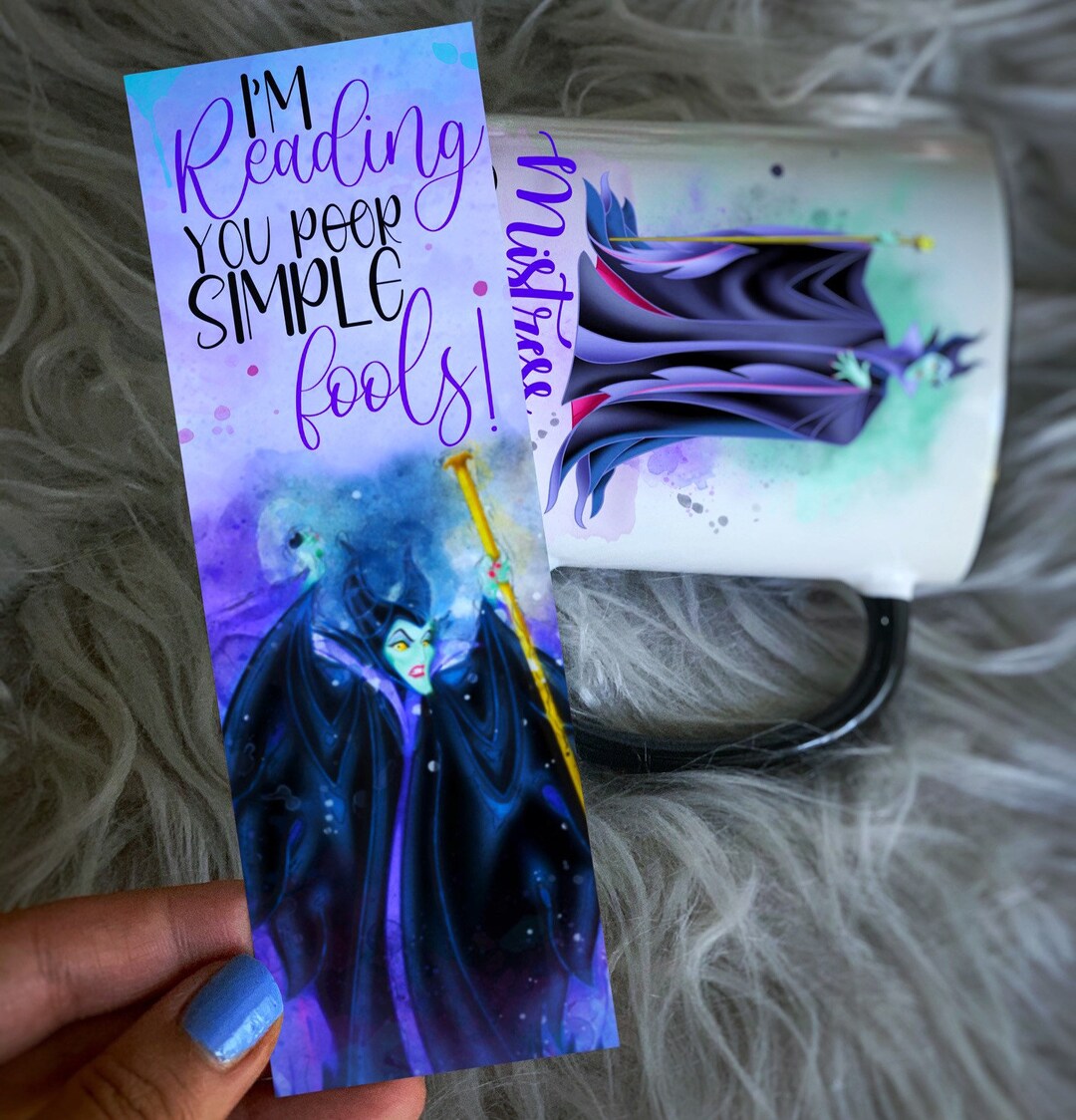 I’m Reading You Poor Simple Fools | Maleficent Bookmark - Etsy