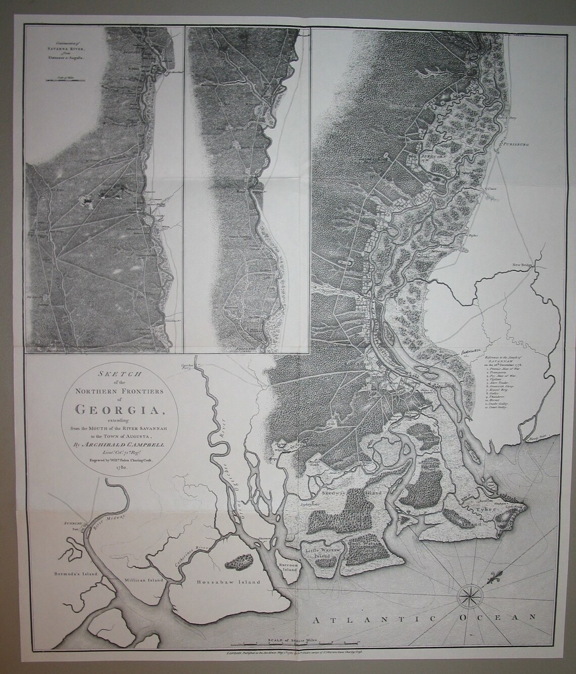 Georgia Map-1780 - Etsy