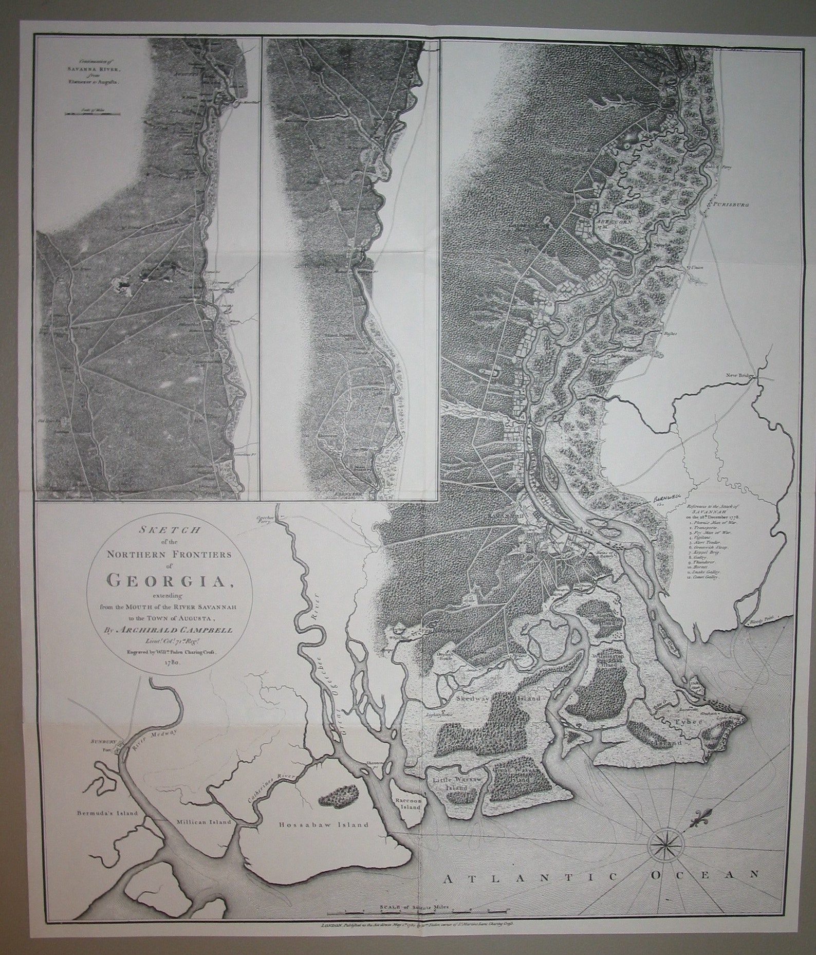Georgia Map-1780 - Etsy