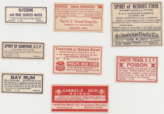 Pharmacy Bottle Labels - Etsy