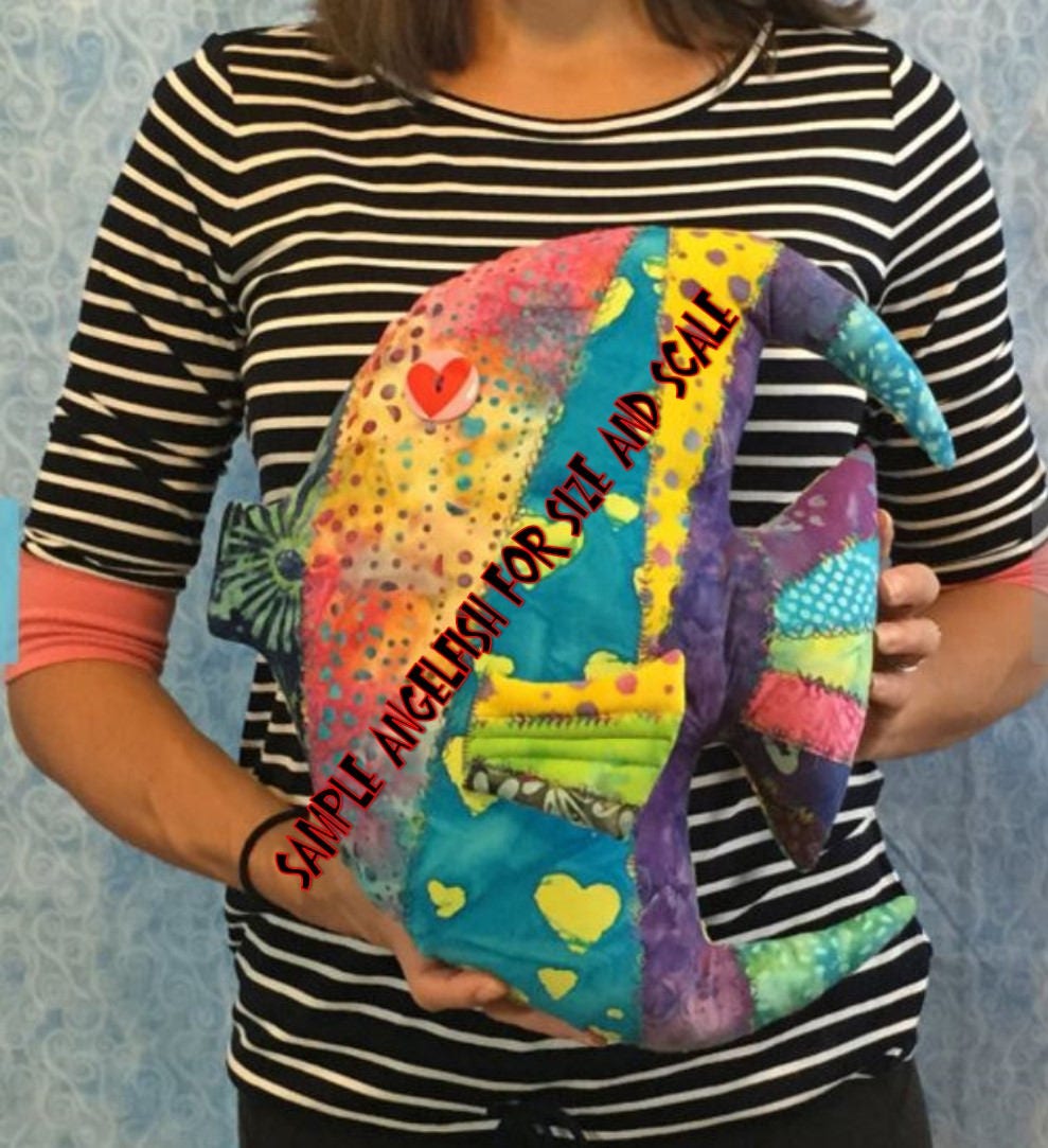 Fish Shaped Throw Pillows Angel Fish #AF013 ~ 14"x 12" - FREE US ...