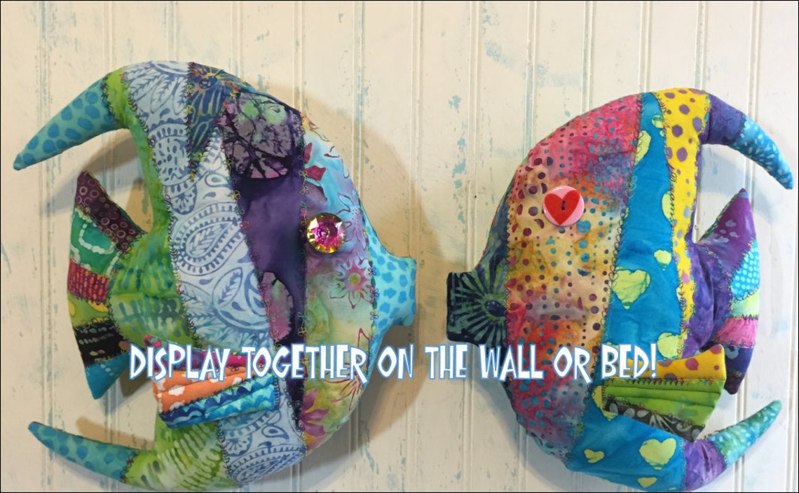 Fish Shaped Throw Pillows Angel Fish AF013 14x - Etsy