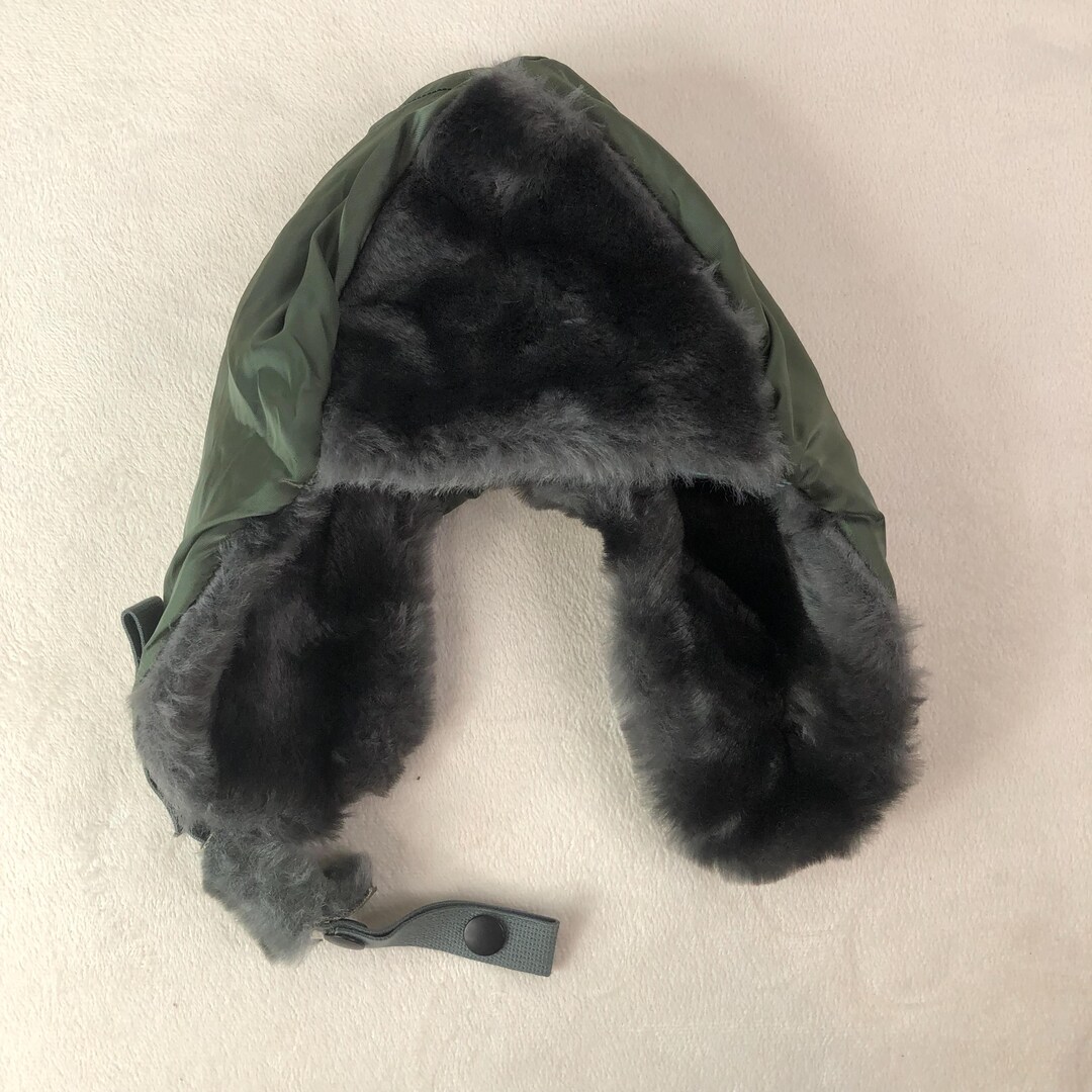 Vintage Military Winter Flying Helmet/cap Sage Green Type B9B Size ...