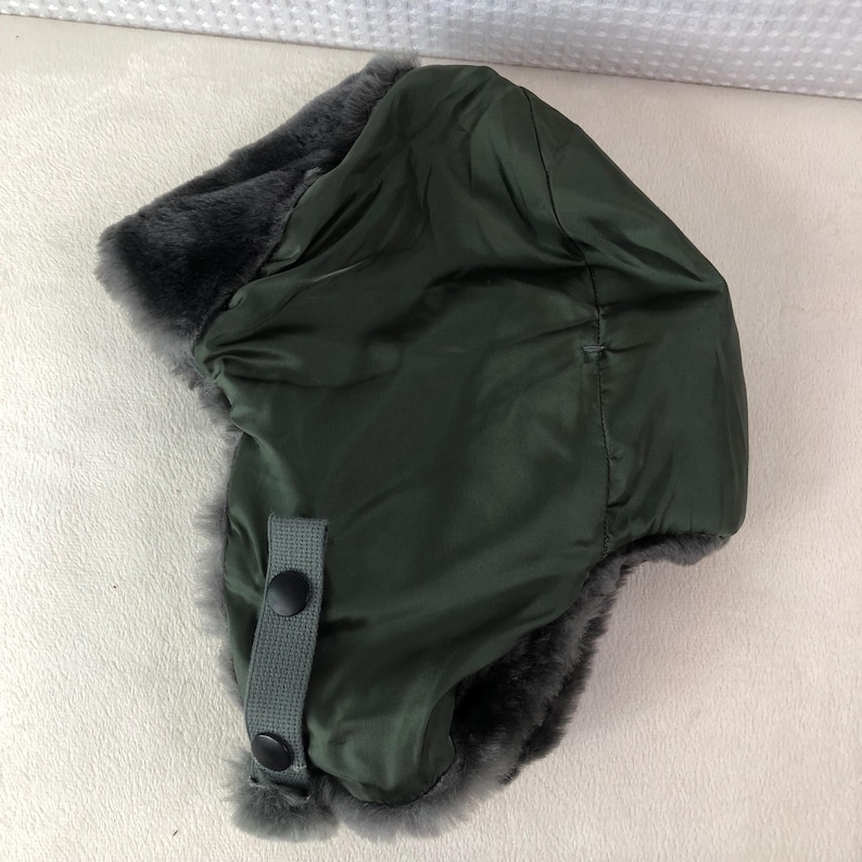 Vintage Military Winter Flying Helmet/cap Sage Green Type B9B Size ...