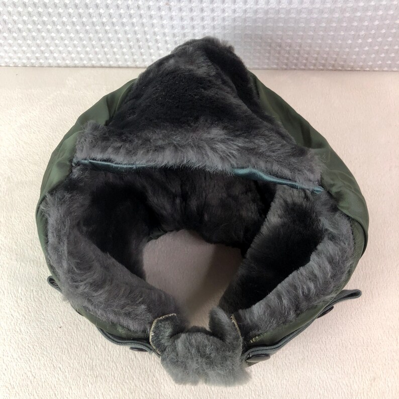 Vintage Military Winter Flying Helmet/cap Sage Green Type B9B Size ...