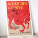 The Catcher in the Rye Poster - Book Cover Posters - Book Lover Gift ...