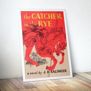 The Catcher in the Rye Poster - Book Cover Posters - Book Lover Gift ...