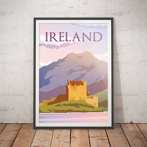 Ireland Poster - Vintage Travel Poster - Minimalist Art Prints | Travel ...