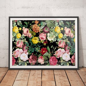 Vintage Botanical Print No.7 Flower Prints, Contemporary Wall Art ...