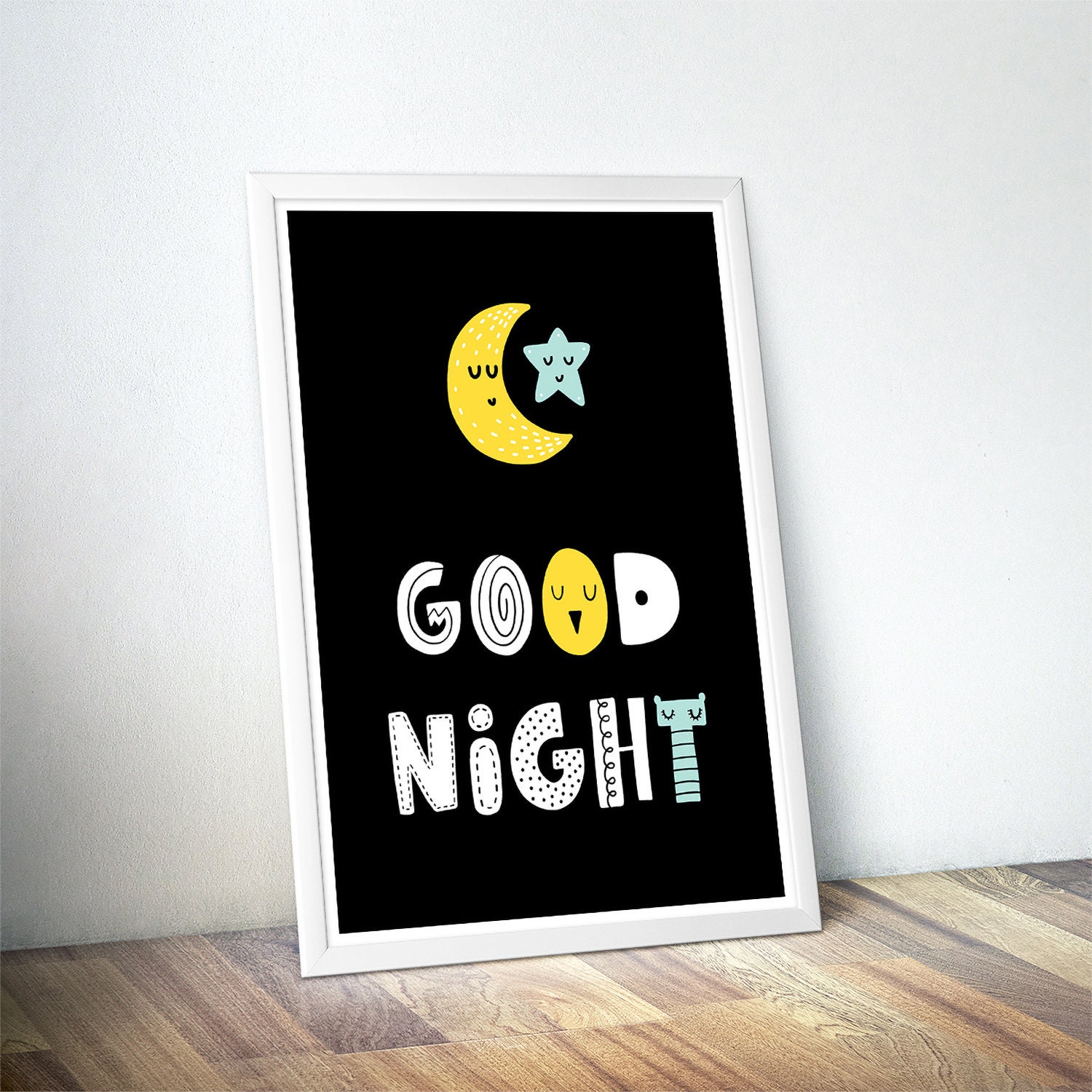 Nursery Prints good Night Boys Bedroom Decor or Girls Room - Etsy