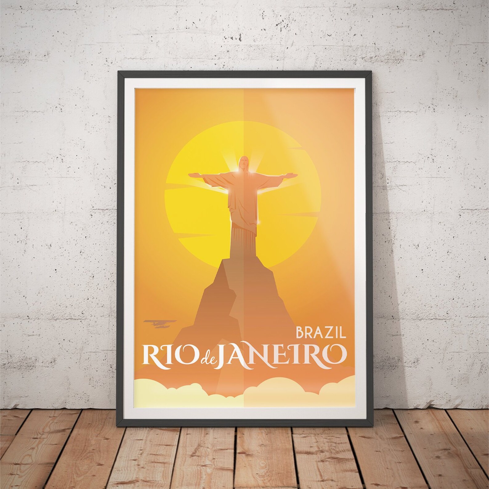 Rio De Janeiro Poster Vintage Travel Poster Minimalist Art - Etsy