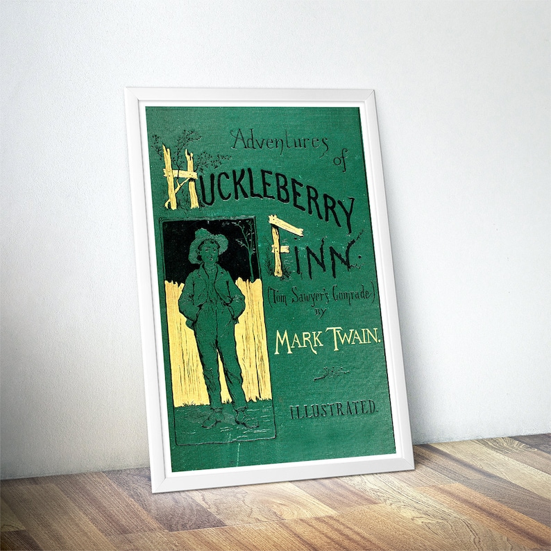 Huckleberry Finn Literary Wall Art Mark Twain Quote - Etsy