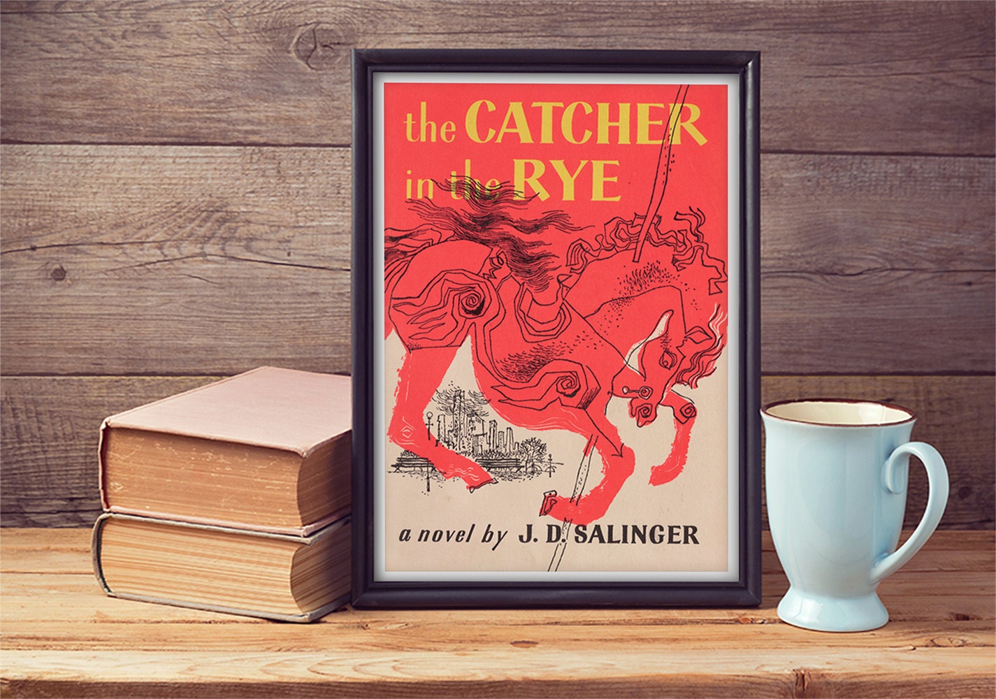 The Catcher in the Rye Poster Book Cover Posters Book | Etsy