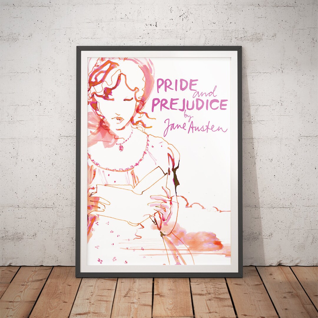 Pride and Prejudice Poster Literary Prints, Literary Gifts, Book Lover ...