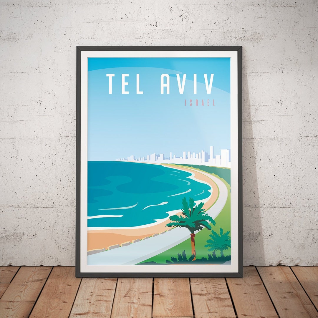 Tel Aviv Print Tel Aviv Art // Tel Aviv Poster // Israel - Etsy