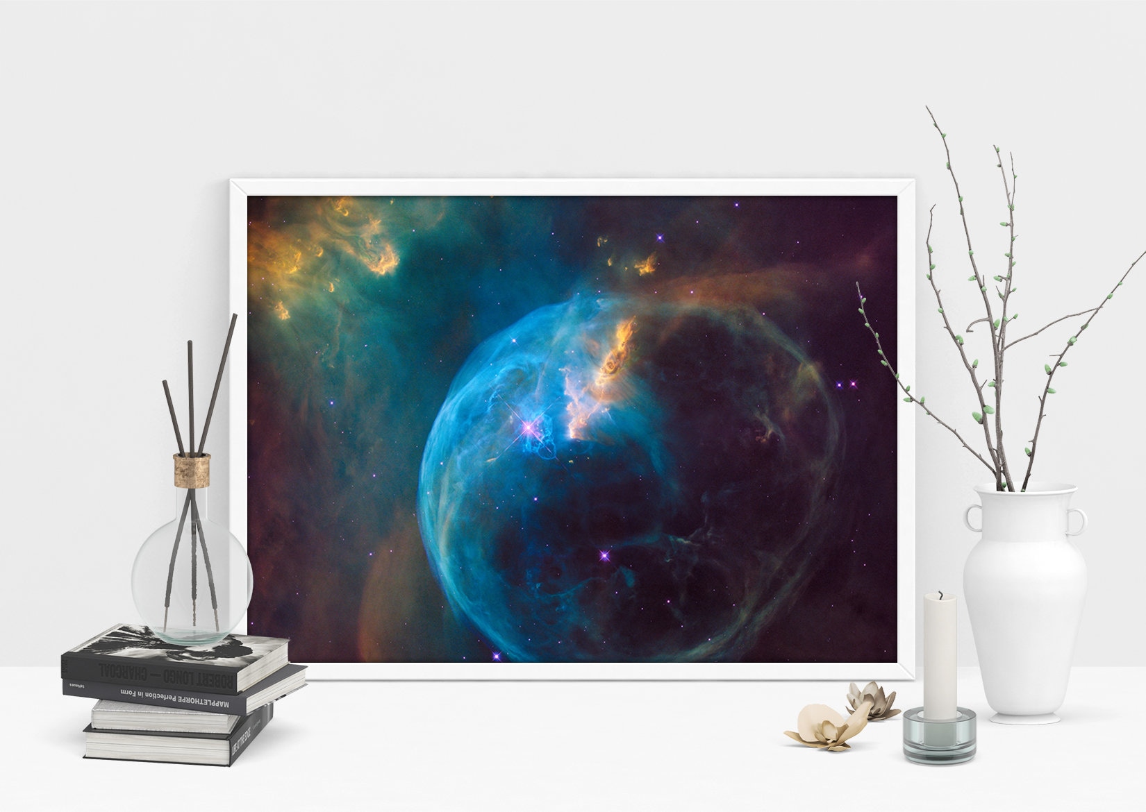 Outer Space Art Astronomy Nasa Poster Hubble: Blue Star - Etsy