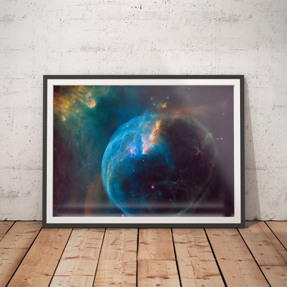 Outer Space Art Astronomy Nasa Poster Hubble: Blue Star | Etsy