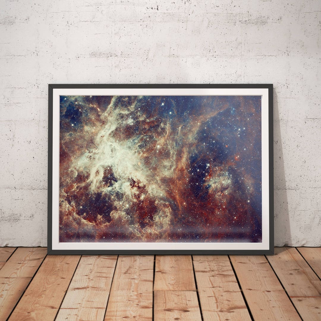 Space Poster, Hubble Telescope Art - Haunting Nebula, Outer Space Art ...