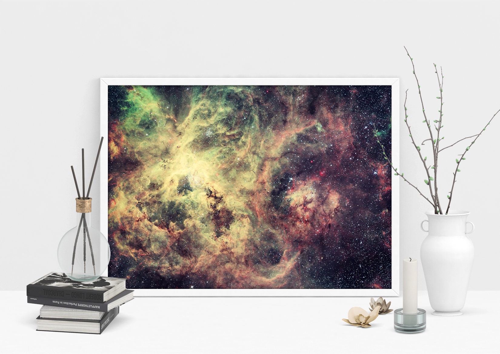 Hubble Tarantula Nebula Galaxy Wall Print Geek Gifts for Her - Etsy
