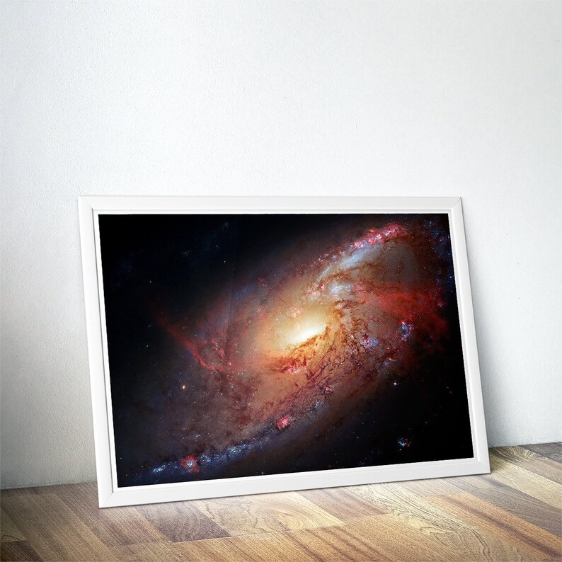 Hubble M106 Galaxy Wall Print Astronomy Gifts Original - Etsy